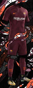 The Kit of FC Barcelona for 2018 - Champions League Shirts